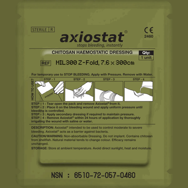 Axiostat Z-Fold Hemostatic Gauze – 100% Chitosan-Based Bleeding Contro ...