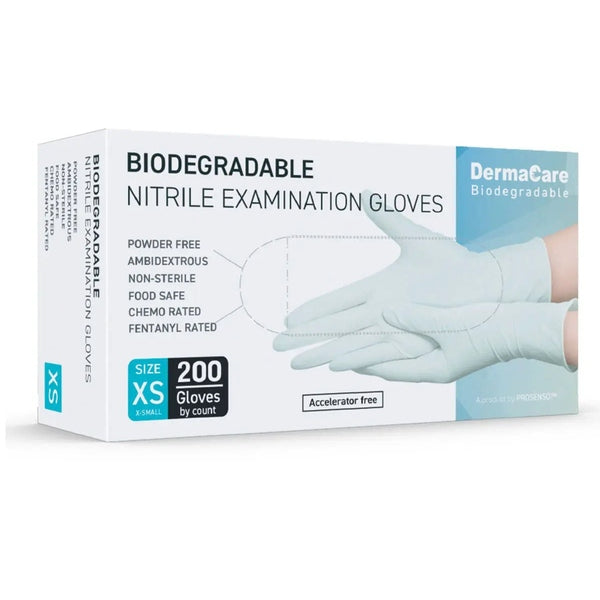 DermaCare Biodegradable Nitrile Examination Gloves - case of 2000 glov ...