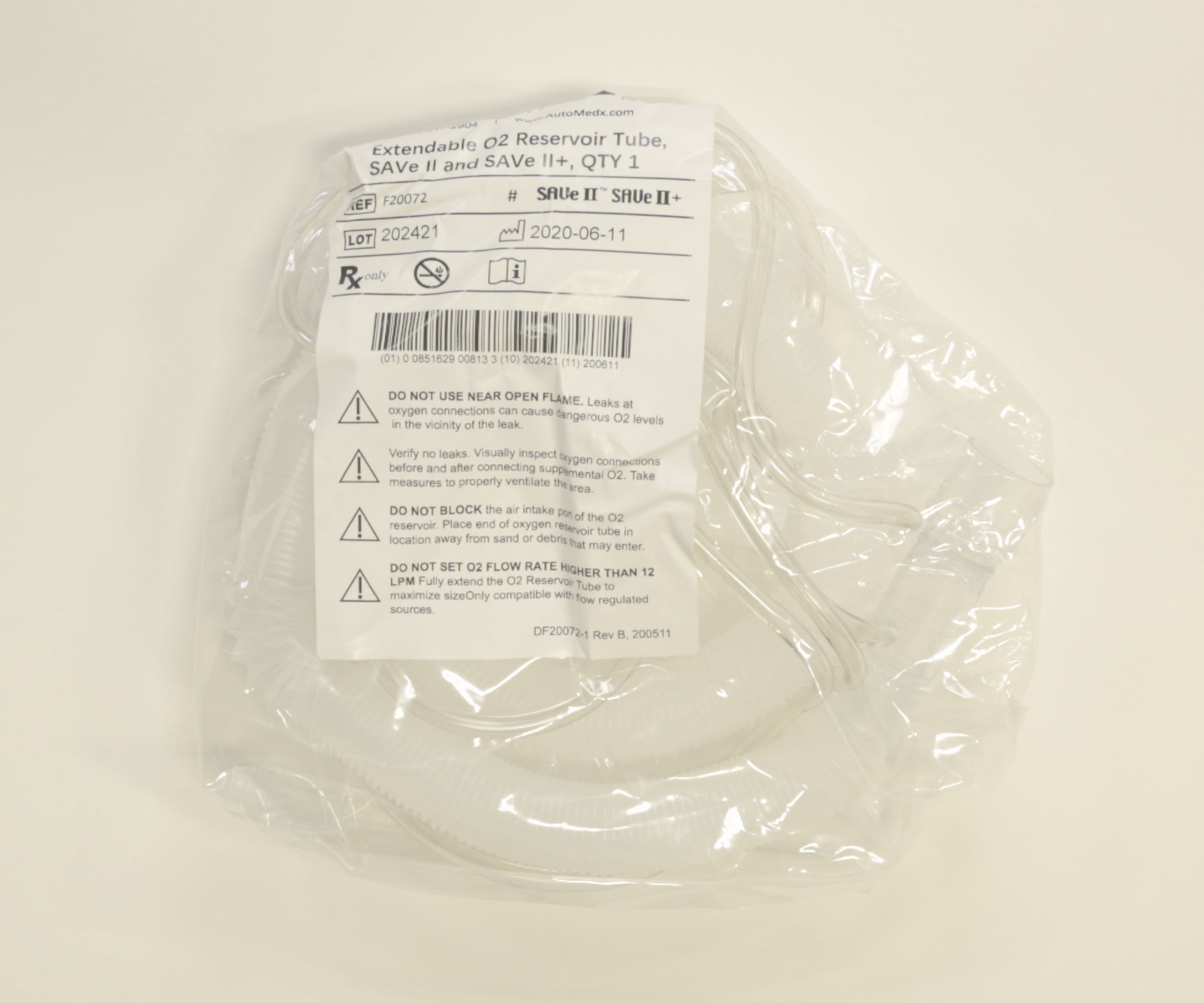 Oxygen Reservoir Tube (Box of 10)– MED-TAC International Corp.